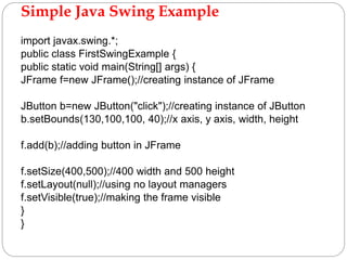 Java swing | PPTX