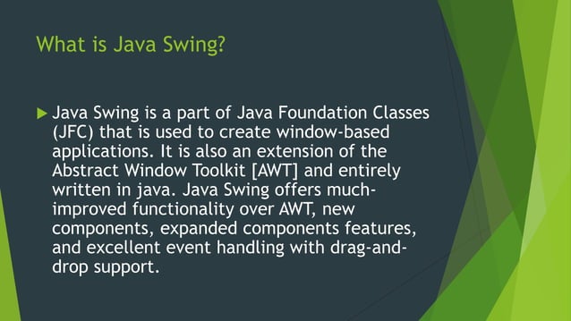 Computer Programming NC III - Java Swing.pptx | Operating Systems | Computer Software and ...