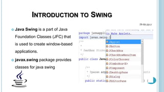 Java swing and events | PPT