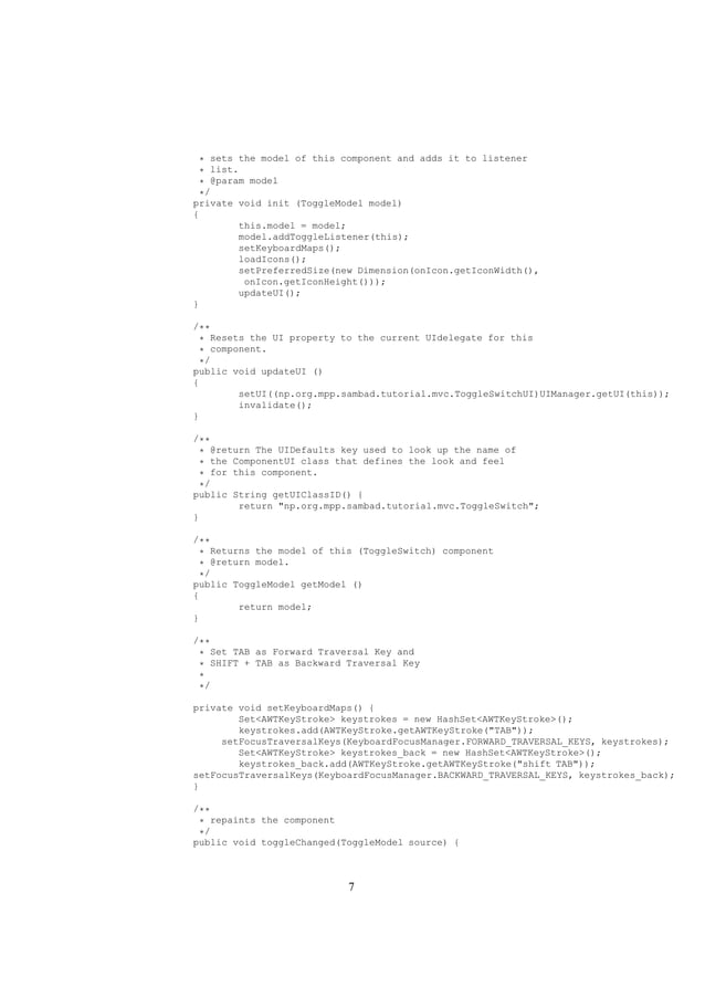 Java Swing Custom Gui Mvc Component Tutorial Pdf