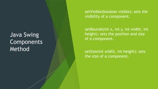 JavaSwingndAWTProgrammingforBeginner.pptx