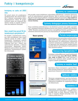 Javatech Folder Informacyjny | PDF