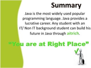 Java Presentation | PPS | Programming Languages | Computing