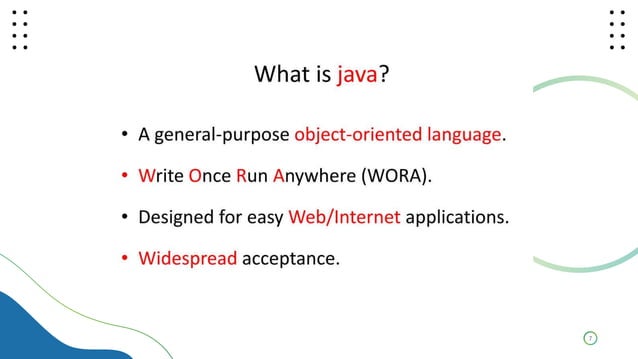 java theory and coding topic power point presentation.pptx | Free Download