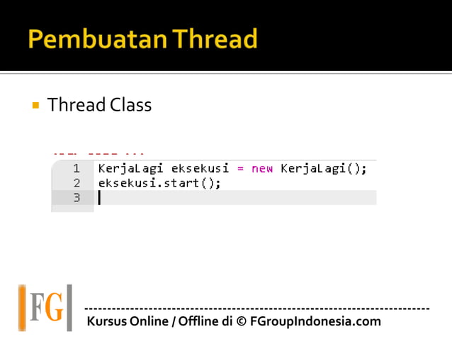 Modul Kelas Programming : Java Thread | PPTX | Programming Languages | Computing