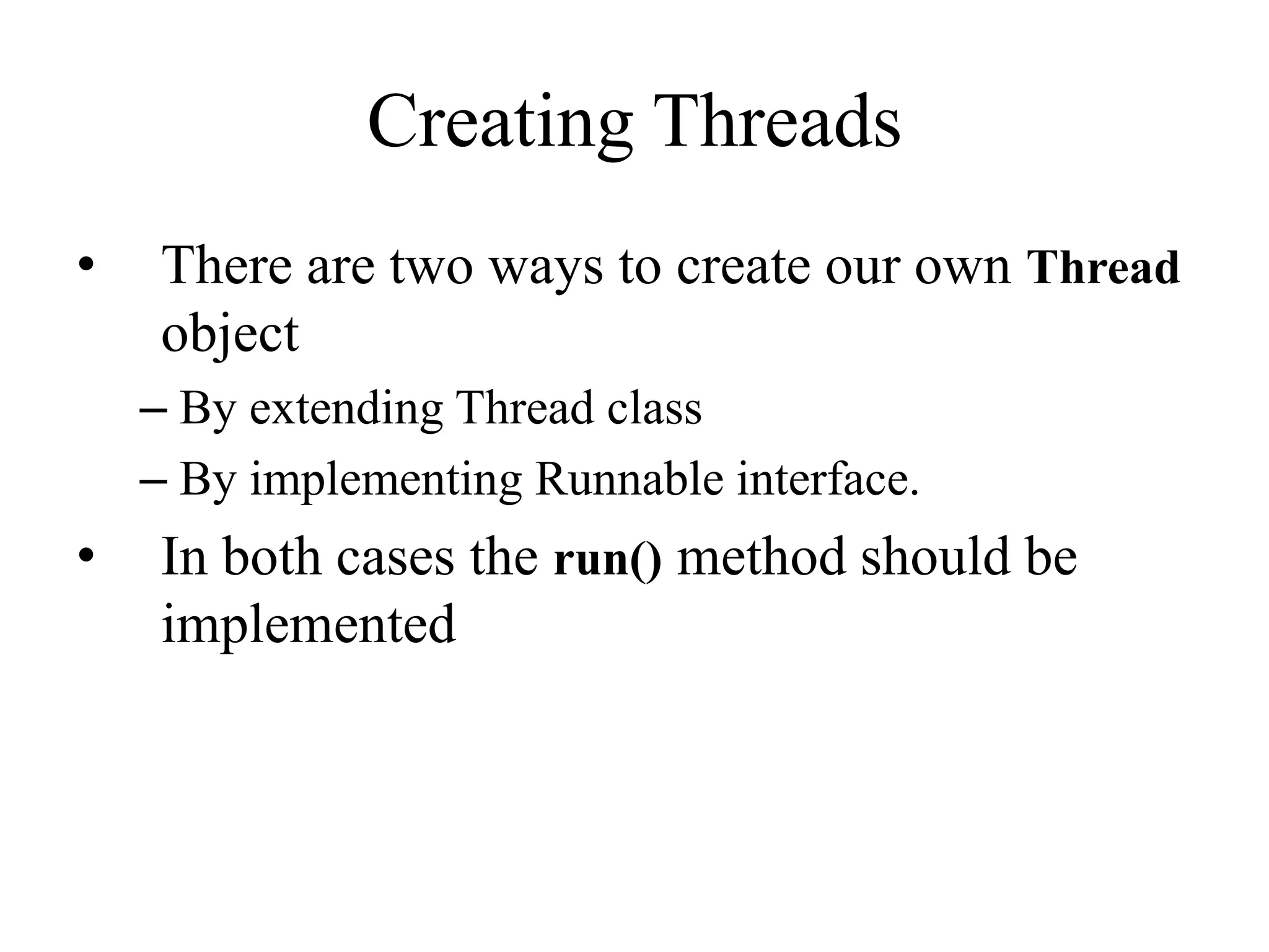 Java threads | PDF | Operating Systems | Computer Software and Applications