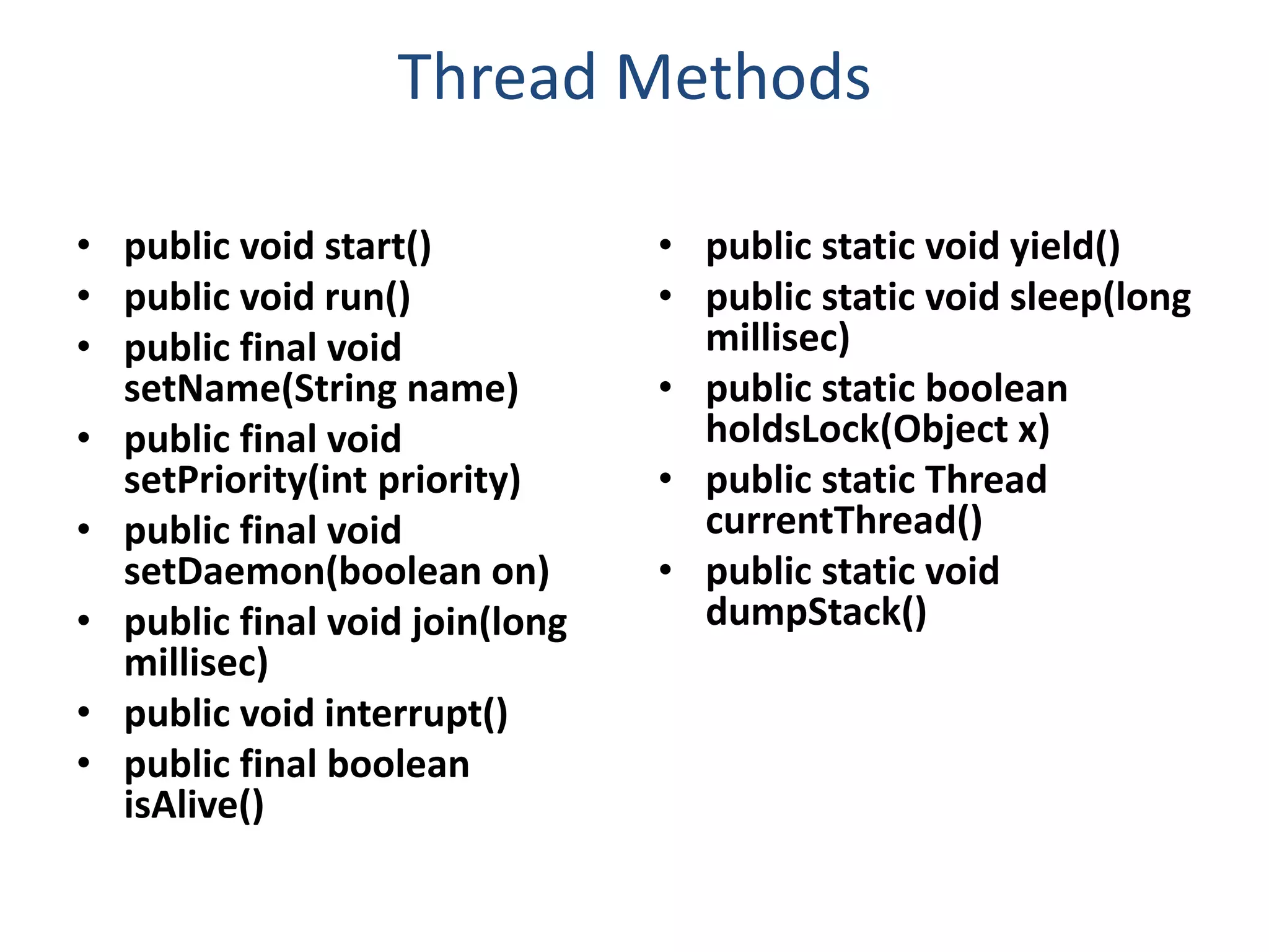 Java threads | PDF