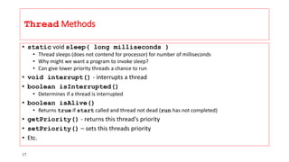 Java threads | PPT