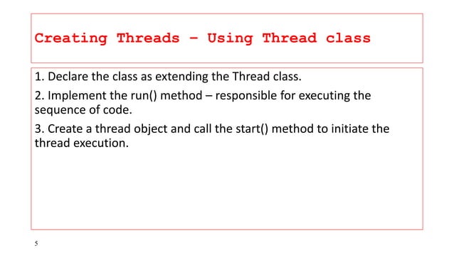 Java threads | PPT