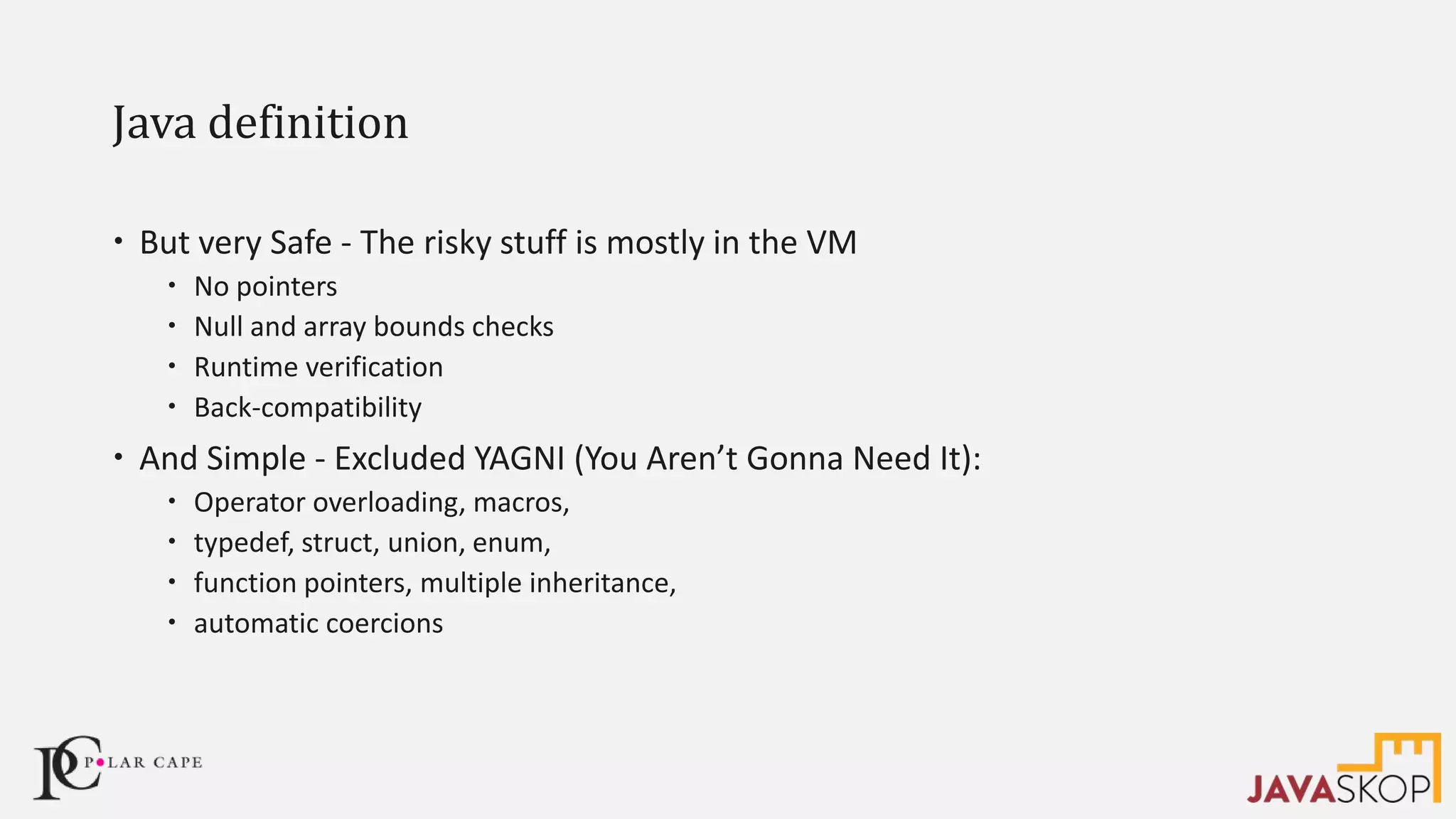 20 Years of Java - Story of HER life | PPTX | Programming Languages | Computing