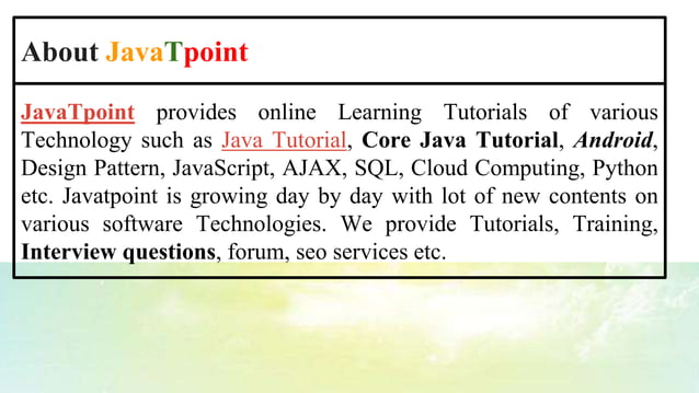 CCNA Interview Questions and Answer ppt - JavaTpoint | PPTX