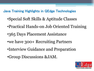Java Training and Placement in Hyderabad | PPT