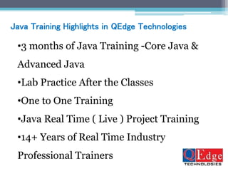 Java Training and Placement in Hyderabad | PPT