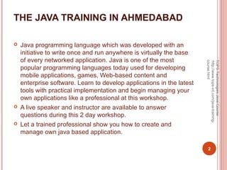Java training in ahmedabad | PPT