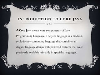 Java training in chandigarh | PPT