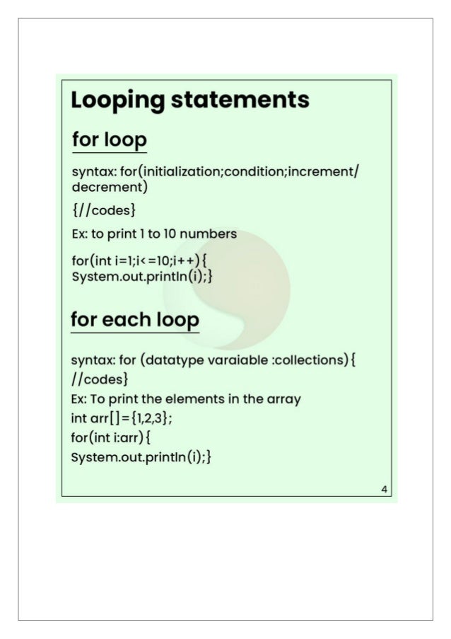 Java Training In Chennai Learn Programming Credo Sytemz Pdf