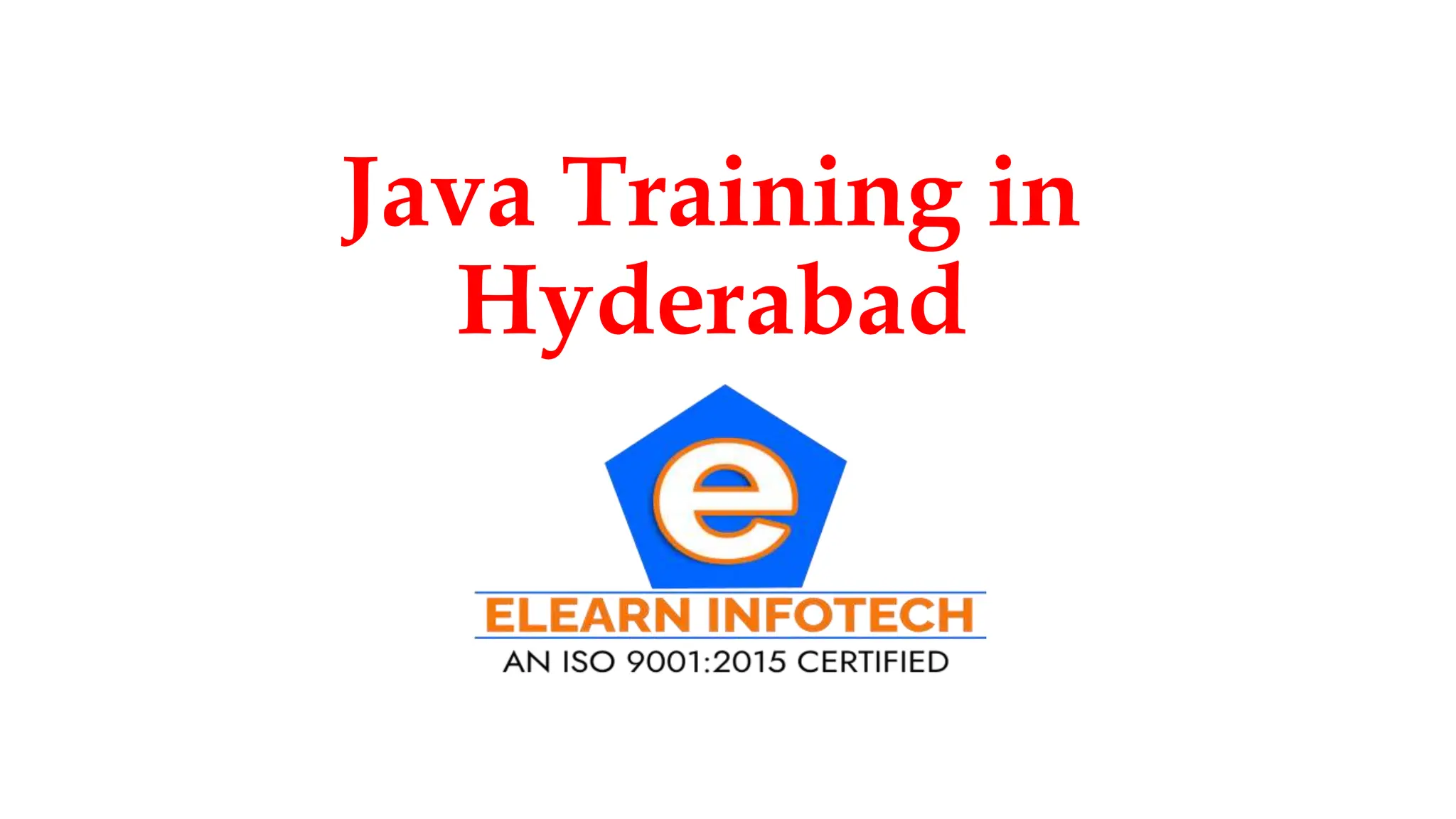Java Training in Hyderabad | PPT