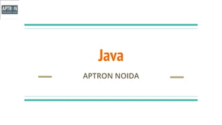 Java Training in Noida | PPT