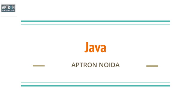 Java Training in Noida | PPT