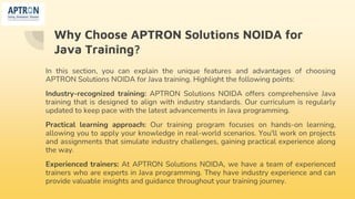 Java Training in Noida.pptx | Web Development | Internet