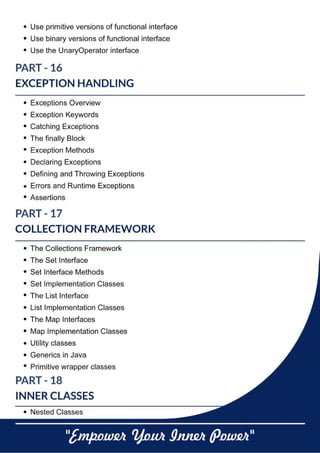 Java Training in Chandigarh Panchkula - WebHopers Academy Syllabus | PDF