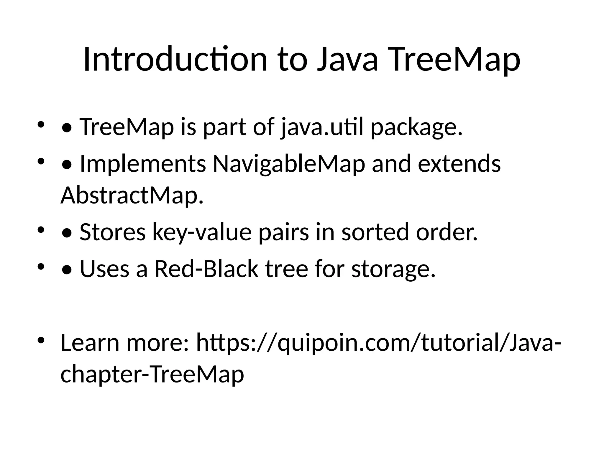 basic_understanding_of_Java_TreeMap_Quipoin.pptx