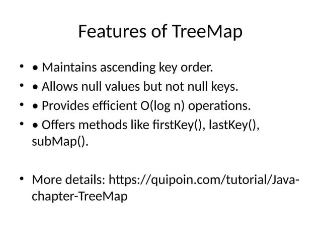 basic_understanding_of_Java_TreeMap_Quipoin.pptx