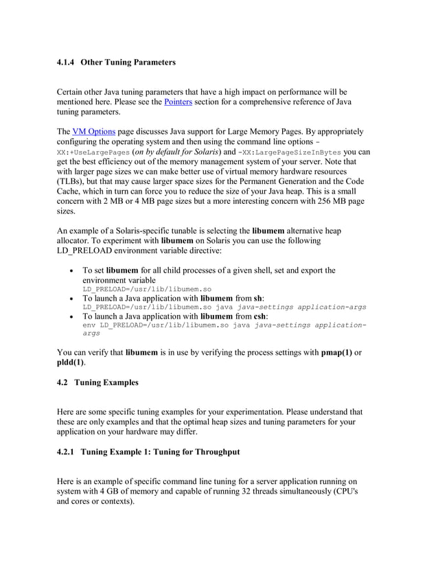 Java Tuning White Paper | PDF