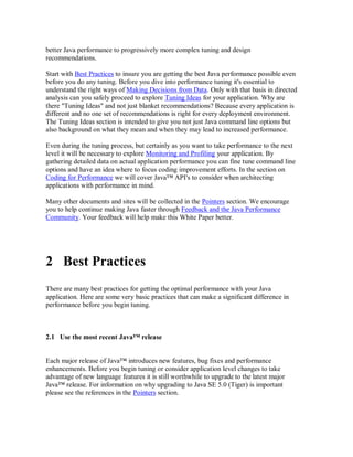 Java Tuning White Paper | PDF