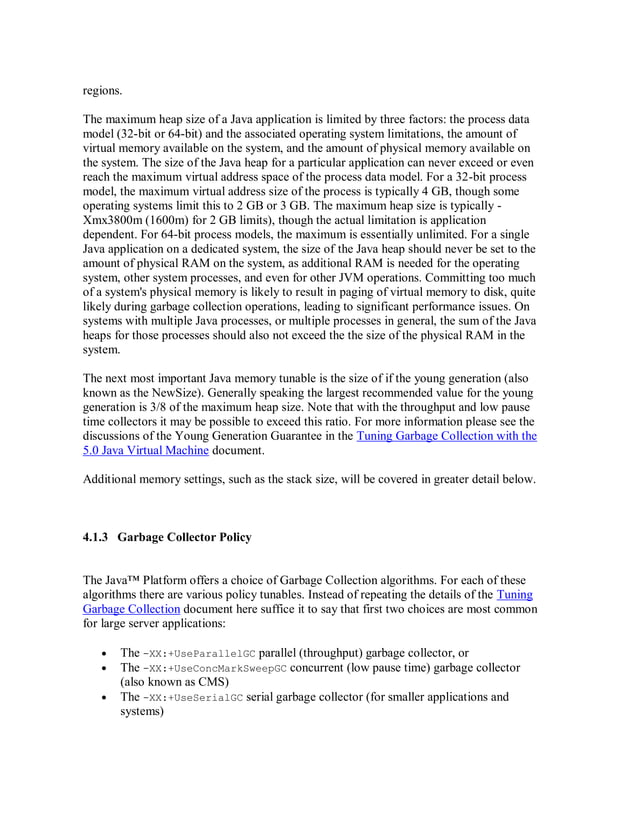 Java Tuning White Paper | PDF