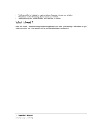 Java tutorial | PDF
