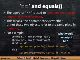 Java Tutorial Lab 3 | PPT | Free Download