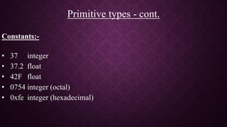 A Case Study on Java. Java Presentation | PPTX