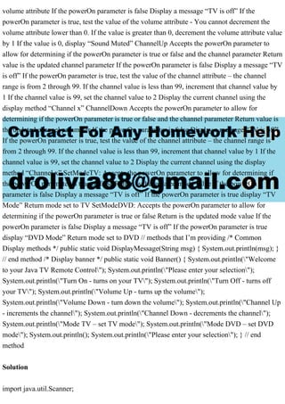 Java TV Controller Everyone is familiar with a television. You are g.pdf