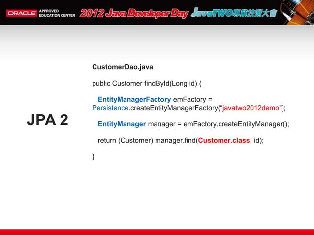 Javatwo2012 java frameworkcomparison | PPT