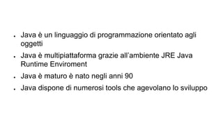 Java - Lezione 1 | PPSX