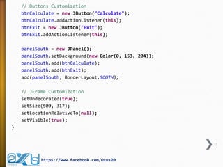 Java Unicode with Cool GUI Examples | PPT