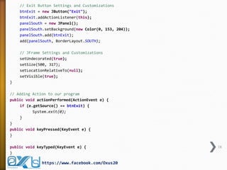 Java Unicode with Cool GUI Examples | PPT
