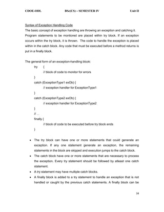 Programming in Java Unit 1 lesson Notes for Java | PDF