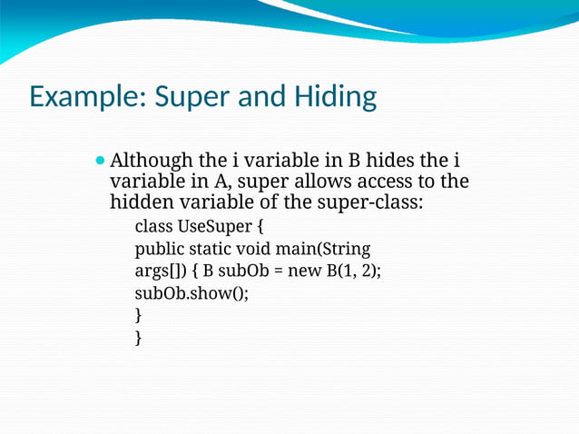 METHOD OVERLOADING AND INHERITANCE INTERFACE | PPT