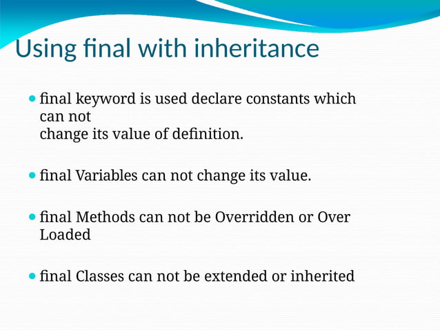METHOD OVERLOADING AND INHERITANCE INTERFACE | PPT
