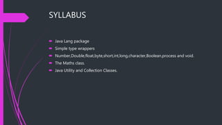 Java Unit 2(Part 1) | PPT