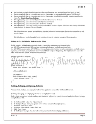 Java unit 4_cs_notes | DOCX | Internet | Computing