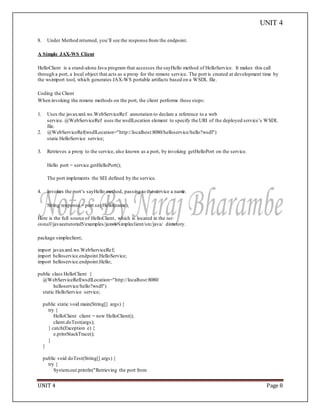 Java unit 4_cs_notes | DOCX | Internet | Computing