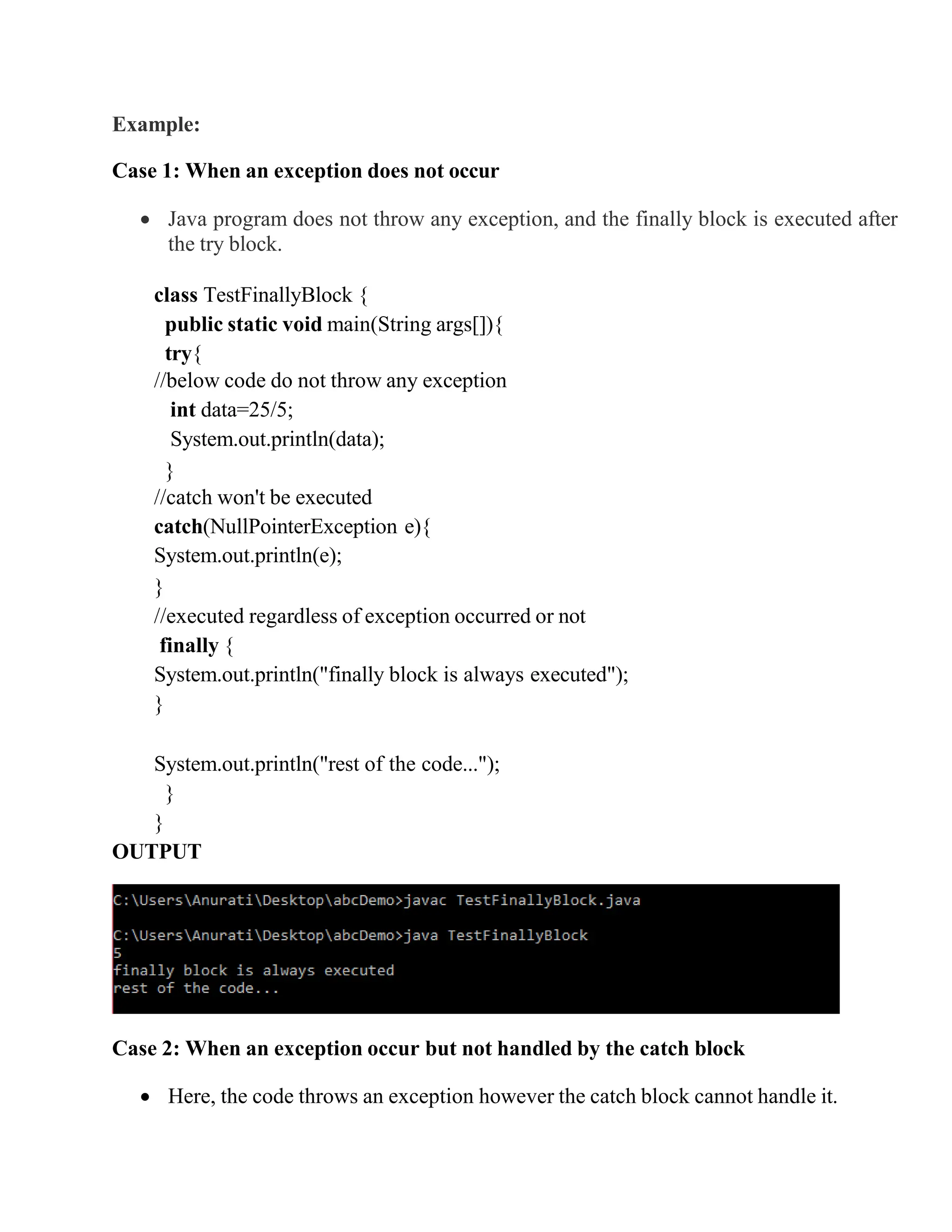 Exception Handling Multithreading: Fundamental of Exception; Exception ... Exception Handling Multithreading: Fundamental of Exception; Exception ...
