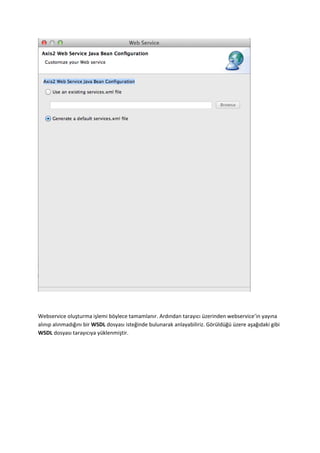 Java ve axis2 framework ile web service yayınlamak | PDF