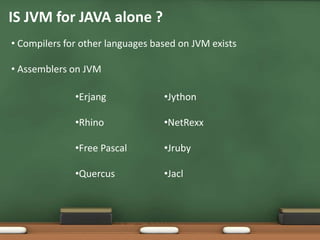 Java virtual machine | PPTX | Programming Languages | Computing