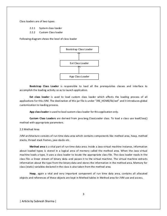 Java Virtual Machine - Internal Architecture Java Virtual Machine - Internal Architecture