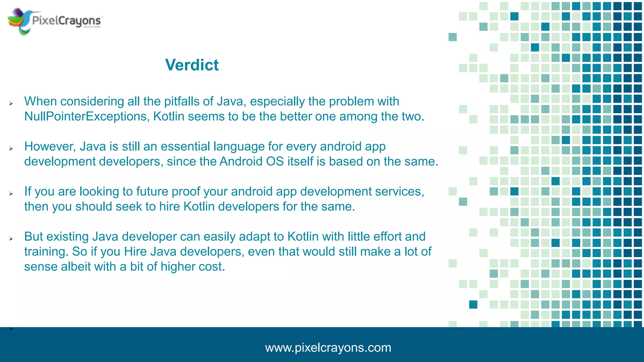 Java vs kotlin | PPTX
