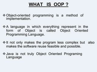 Industrial Training Report on Java Technology. | PPSX